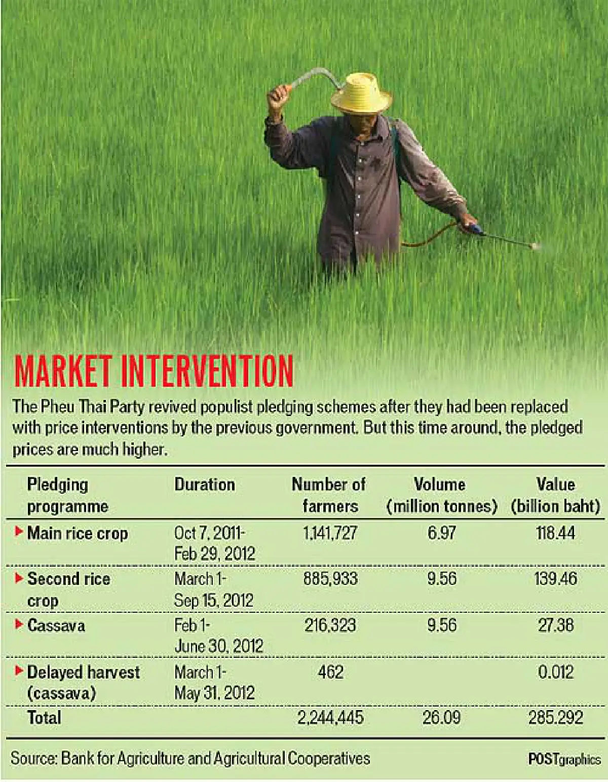 Rice policy: Lucky so far