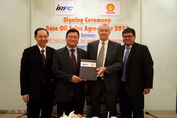 IRPC - SHELL ลงนามสัญญาซื้อ-ขาย ผลิตภัณฑ์น้ำมันหล่อลื่นพื้นฐาน