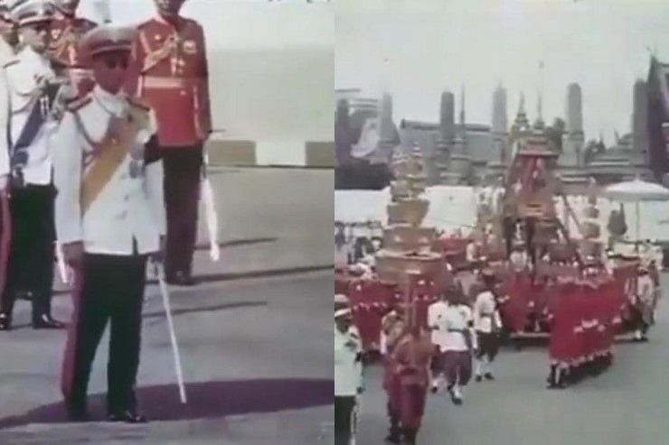 หาชมยาก..คลิปในหลวงร.9 ทรงร่วมริ้วขบวนพระบรมราชอิสริยยศในหลวงร.8