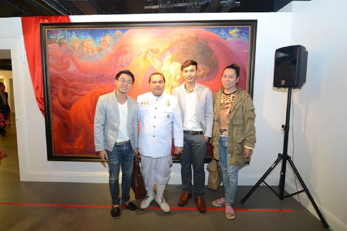 ภาพบรรยากาศการเปิดงานอย่างเป็นทางการของนิทรรศการ "สีสันแห่งศรัทธา" โดย ...