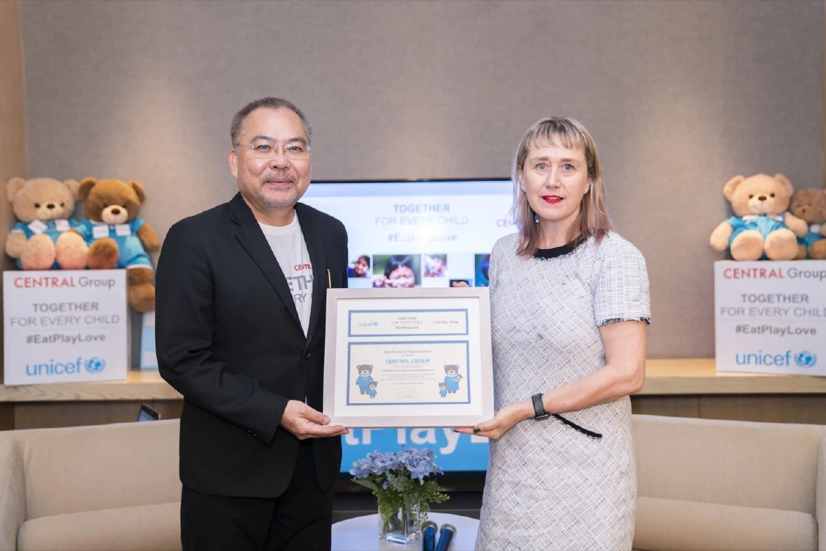 “กลุ่มเซ็นทรัล” และ “ยูนิเซฟ” ร่วมแถลงความสำเร็จของแคมเปญ #EatPlayLove พร้อมเดินหน้าพัฒนาคุณภาพ ...