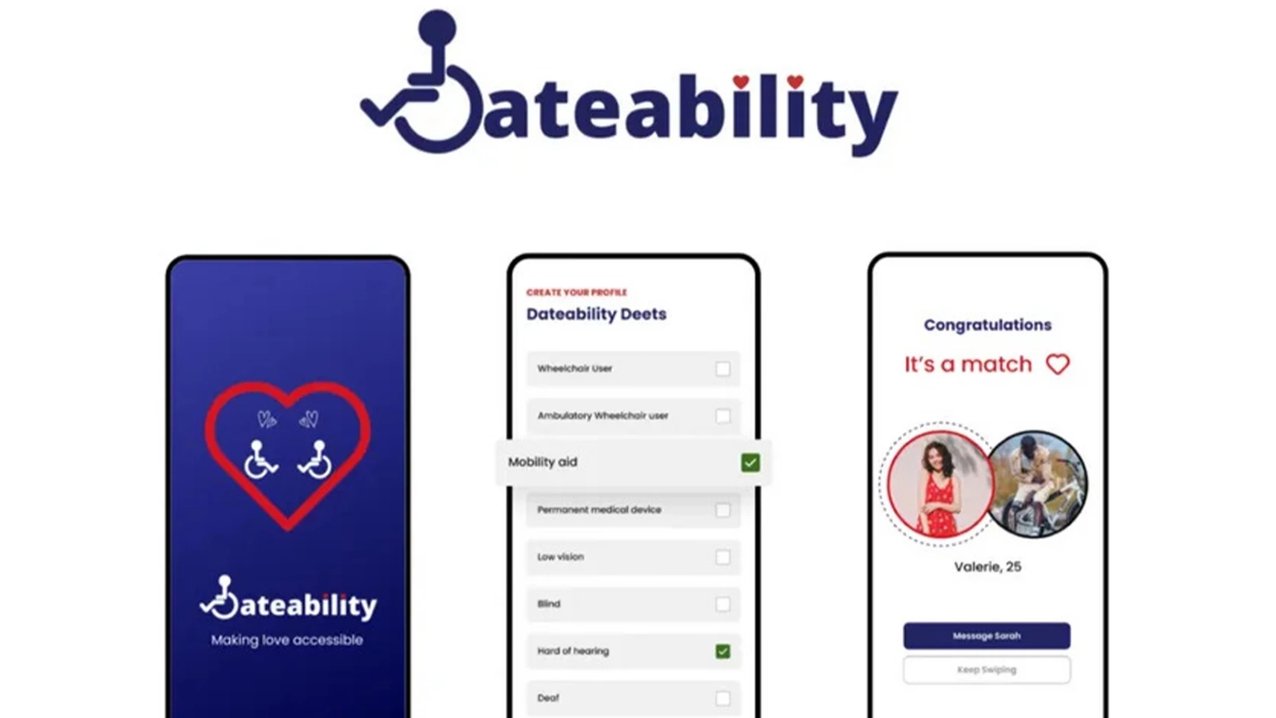 ‘Dateability’ แอปฯ นัดเดทสำหรับคนพิการ