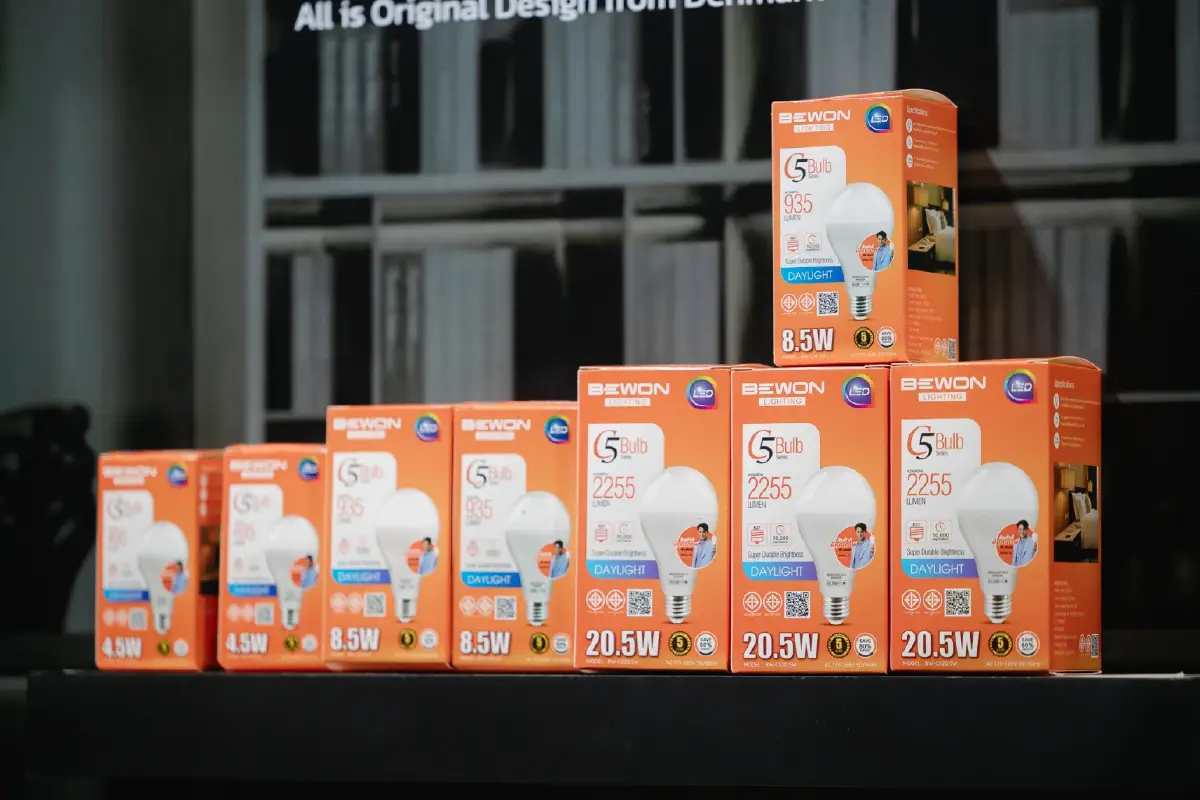 Bewon Lighting เปิดตัวพรีเซ็นเตอร์ หลอดไฟ LED C5 นวัตกรรม ประหยัดพลังงาน