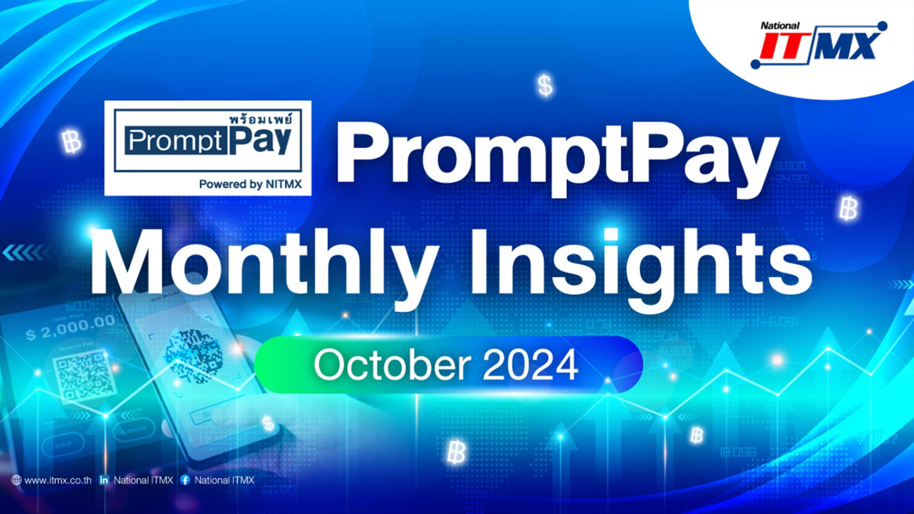 NITMX เผย PromptPay ต.ค. 2567 ธุรกรรมพุ่ง สะท้อนความมั่นใจระบบดิจิทัล